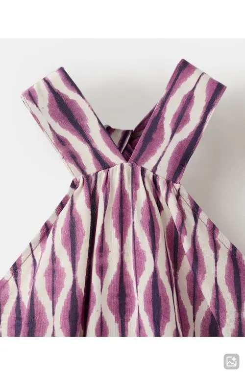 Mango Printed Halterneck Mini Dress
