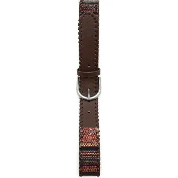 Mango Whipstitched Woven Belt
