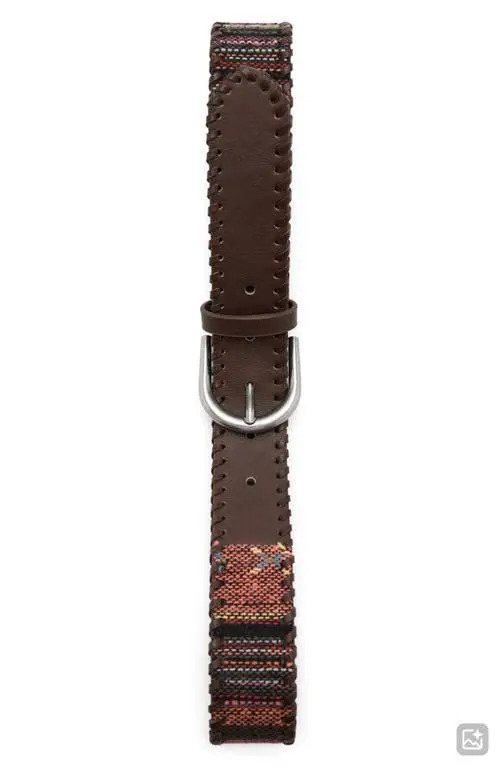 Mango Whipstitched Woven Belt
