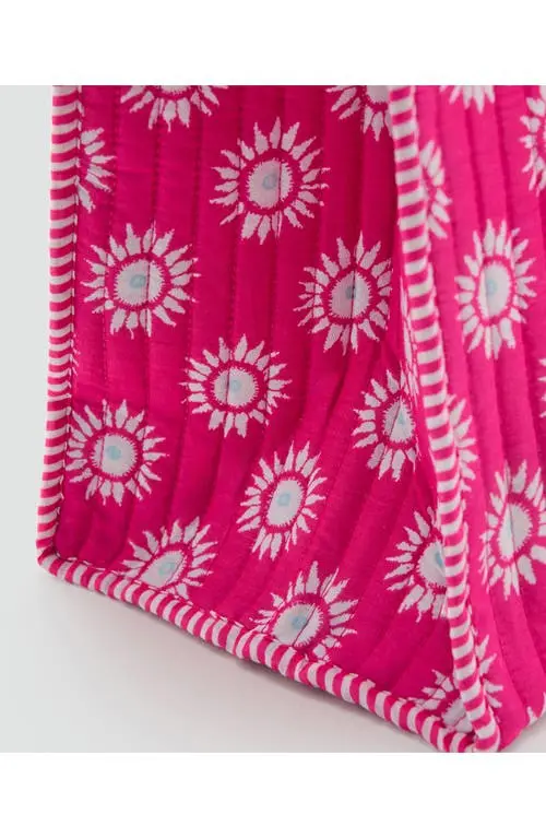 Mango Sun Print Quilted Cotton Tote Bag