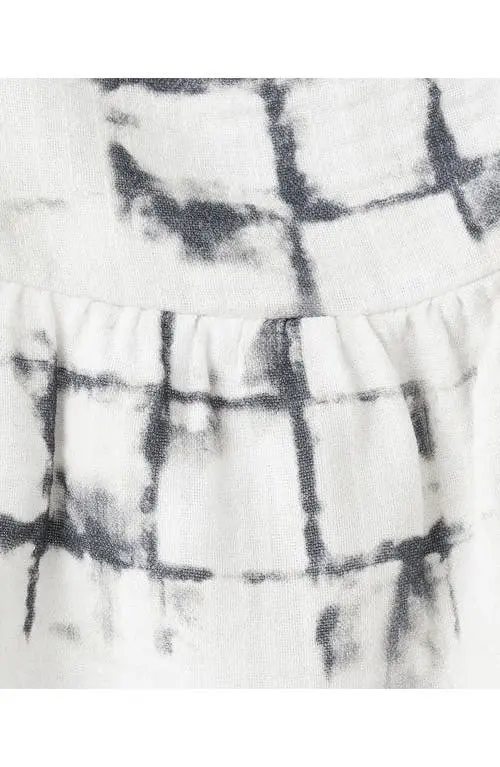 Mango Tie Dye Strapless Top