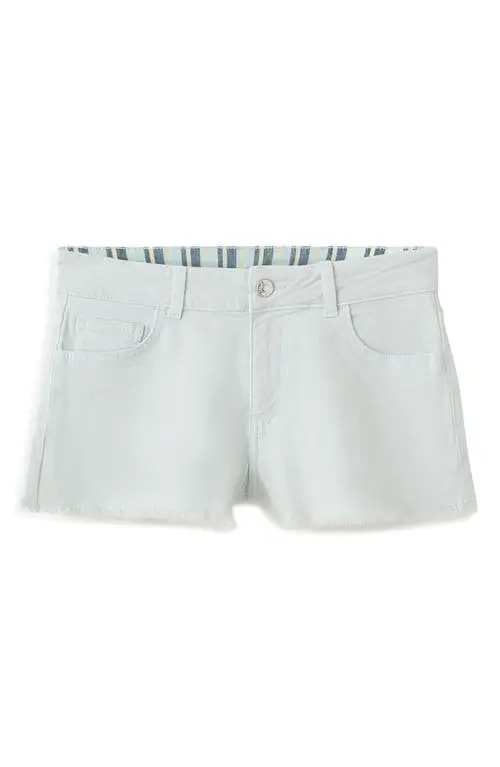 Mango Reversible Waistband Denim Mini Shorts
