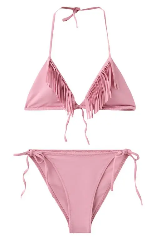 Mango Fringe Triangle Bikini