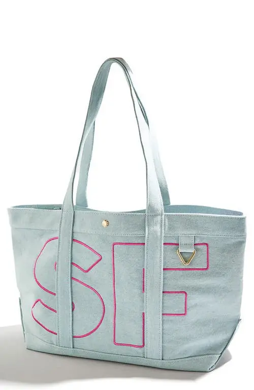 Baublebar Custom Alpha Tote Bag - Blue