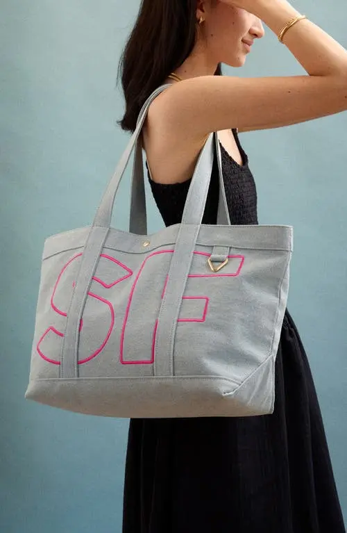 Baublebar Custom Alpha Tote Bag - Blue
