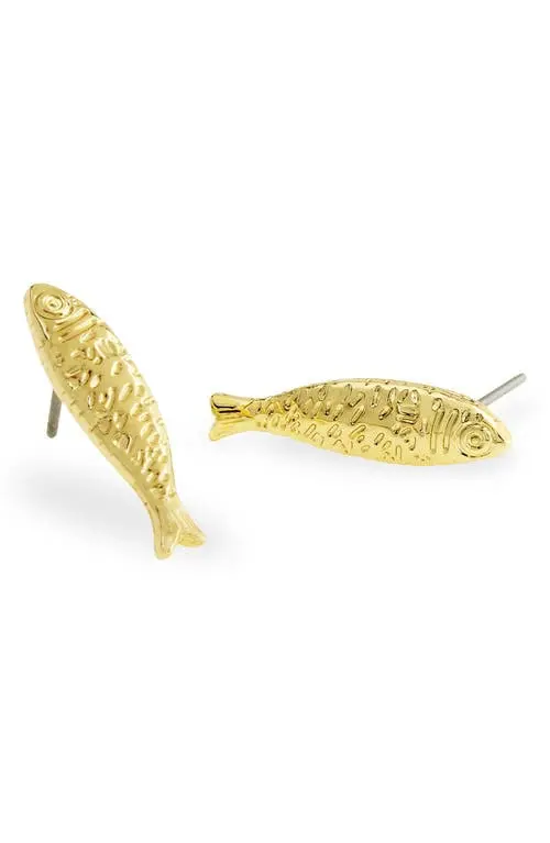 Betsey Johnson Fish Stud Earrings