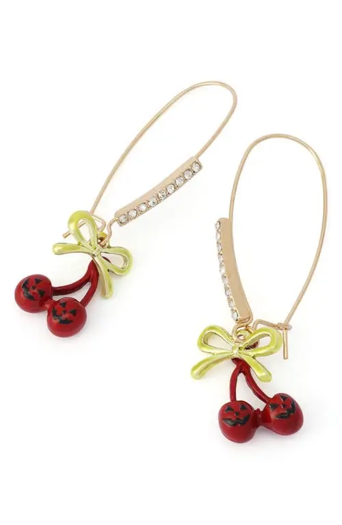 Betsey Johnson Spooky Cherry Earrings
