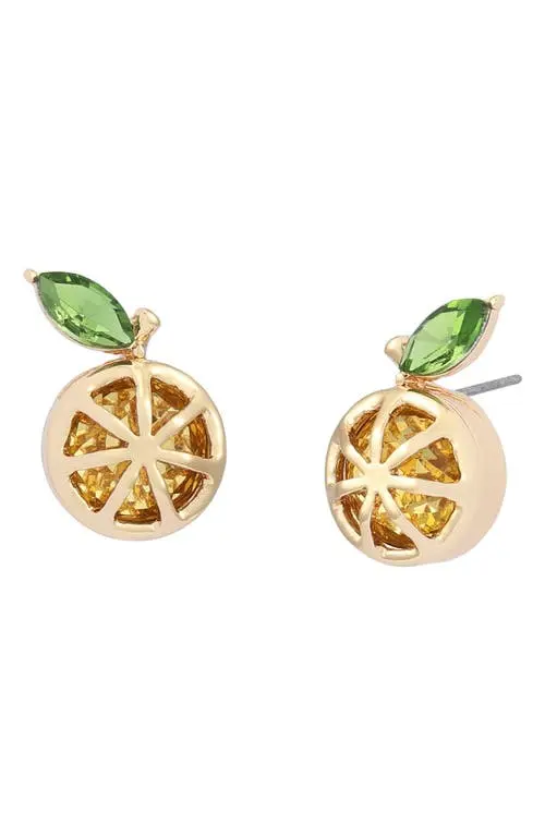 Betsey Johnson Lemon Stud Earrings - Yellow
