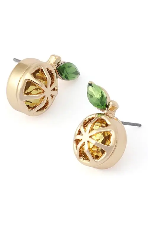 Betsey Johnson Lemon Stud Earrings