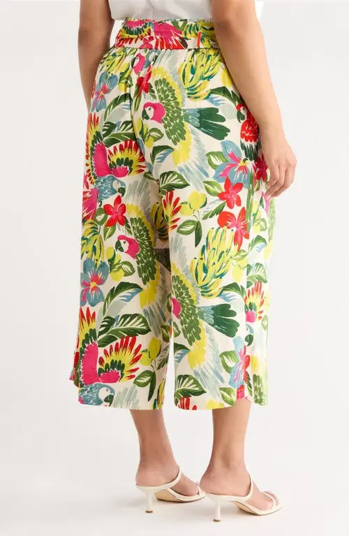 SUGARLIPS Wissa Tie Waist Wide Leg Pants