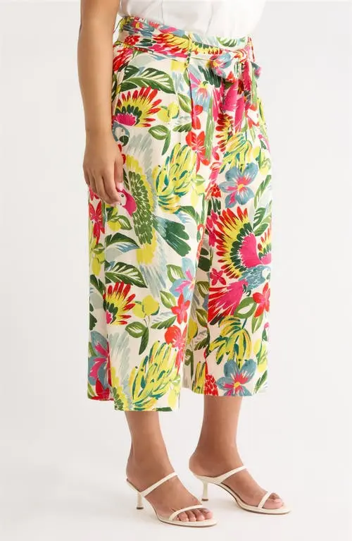 SUGARLIPS Wissa Tie Waist Wide Leg Pants