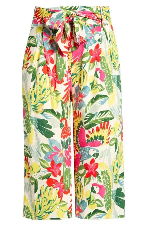 SUGARLIPS Wissa Tie Waist Wide Leg Pants