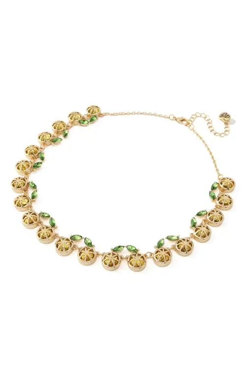 Betsey Johnson Lemon Slice Collar Necklace