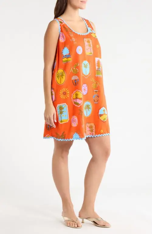 SUGARLIPS Maury Postcard Auriel Shift Minidress