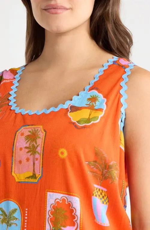 SUGARLIPS Maury Postcard Auriel Shift Minidress