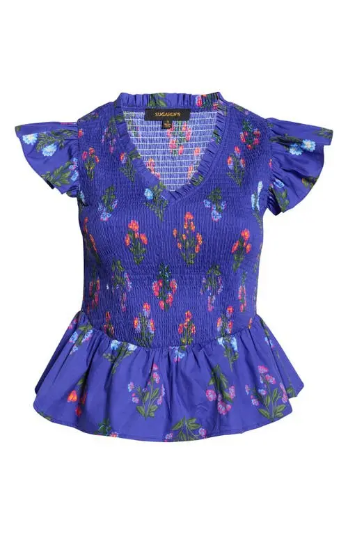 SUGARLIPS Clemen Floral Print Top