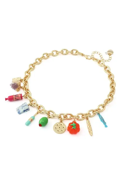 Betsey Johnson Charcuterie Charm Necklace