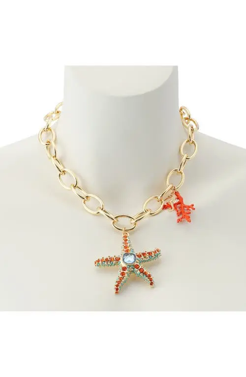 Betsey Johnson Starfish Pendant Necklace