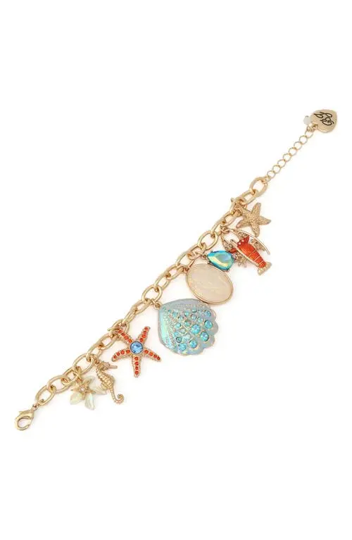 Betsey Johnson Sea-inspired Charm Bracelet