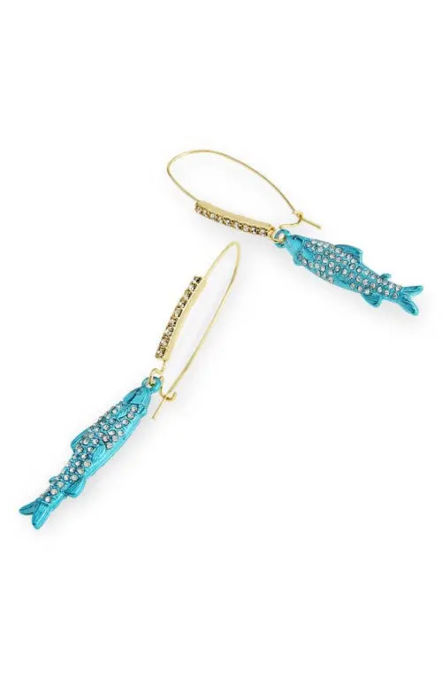 Betsey Johnson Sardine Drop Earrings