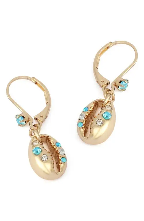 Betsey Johnson Shell Leverback Earrings