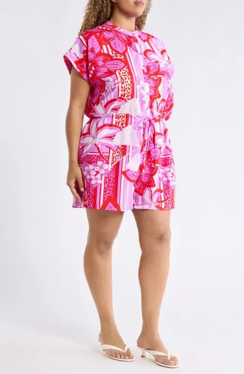 SUGARLIPS Barba Tropical Print Romper