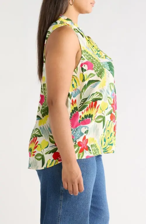 SUGARLIPS Wissa Tropical Print Top