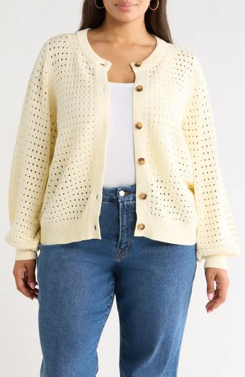SUGARLIPS Deffy Cotton Cardigan - Cream