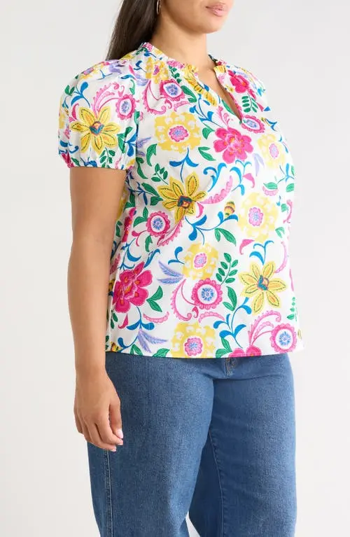 SUGARLIPS Kress Floral Print Top