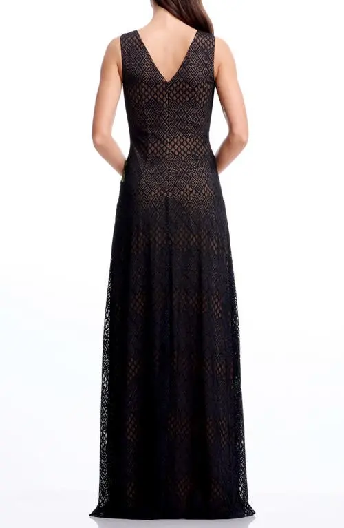 Dress The Population Baylor Floral Embroidery Gown