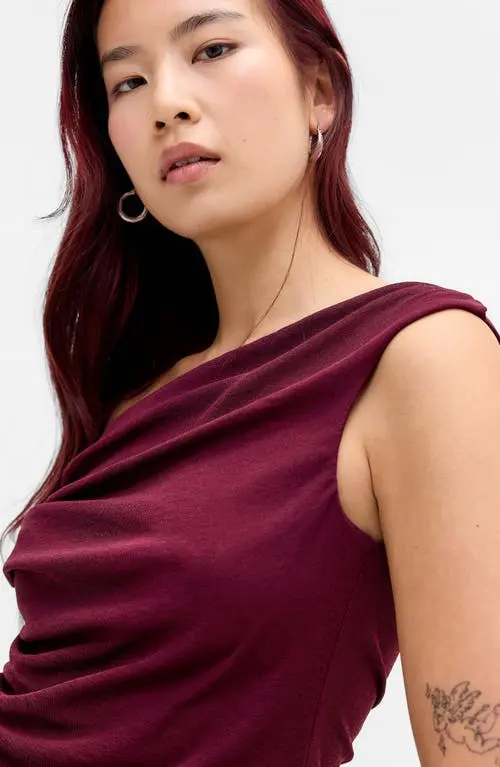 BDG URBAN OUTFITTERS Off-the-shoulder Cropped Top - Red