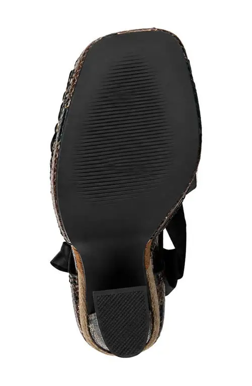 AZALEA WANG Ankle Tie Platform Pumps