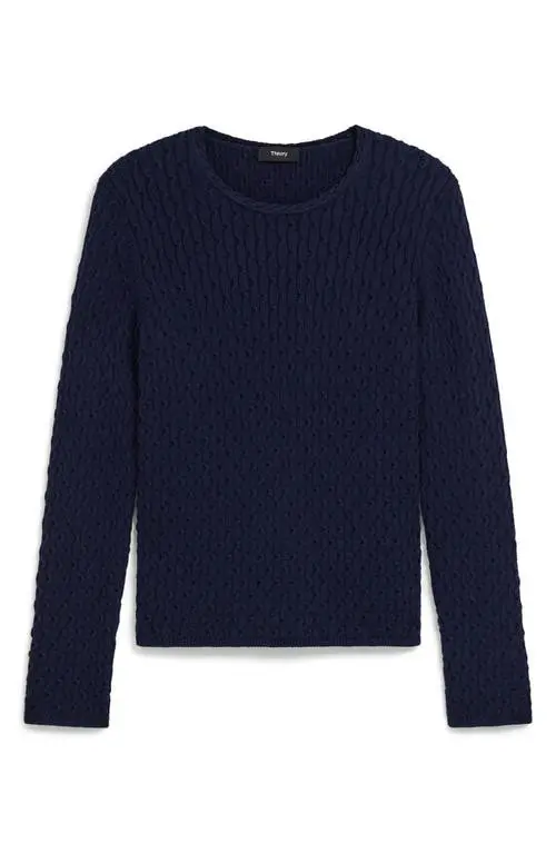 Theory Cable Stitch Organic Cotton Sweater