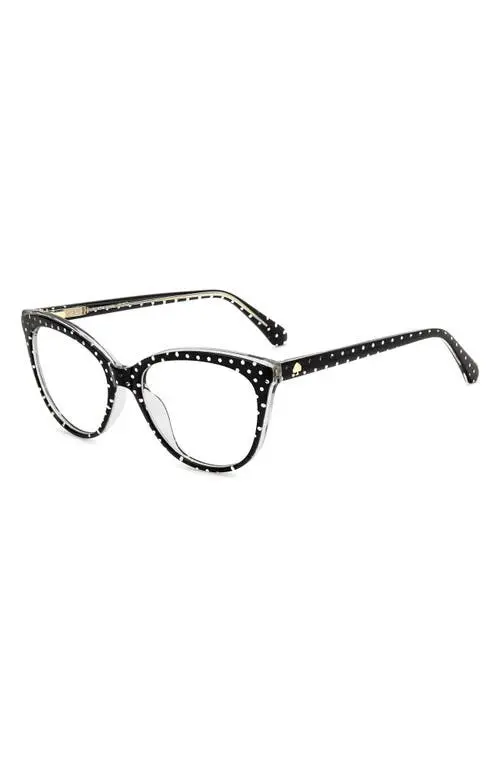 Kate Spade New York Kariane Oval Eyeglasses - Pattern Black