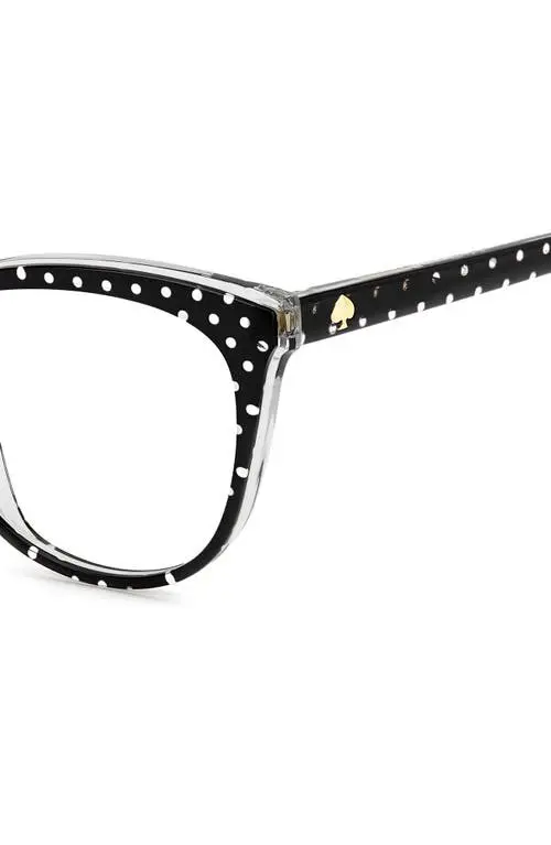 Kate Spade New York Kariane Oval Eyeglasses - Pattern Black