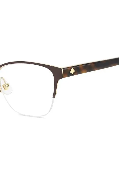 Kate Spade New York Diandra 51mm Rectangular Optical Glasses - Brown