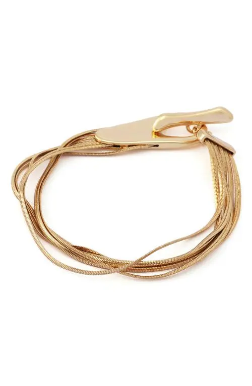 Robert Lee Morris Tone Toggle Bracelet
