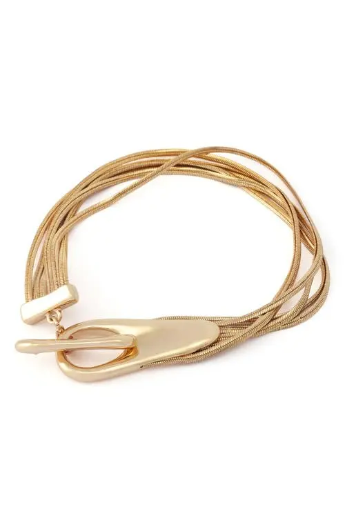 Robert Lee Morris Tone Toggle Bracelet
