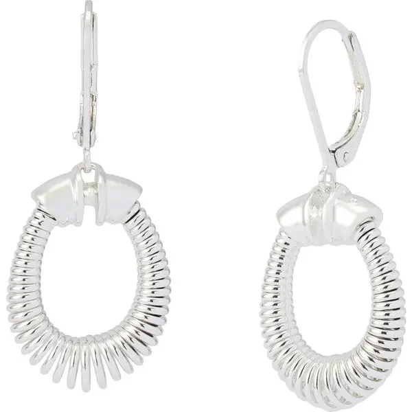 Robert Lee Morris Coiled Drop Earrings - Silver