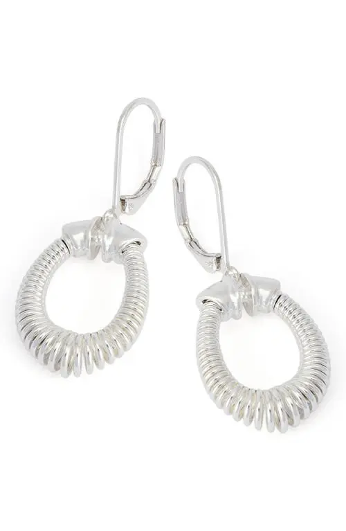 Robert Lee Morris Coiled Drop Earrings - Silver