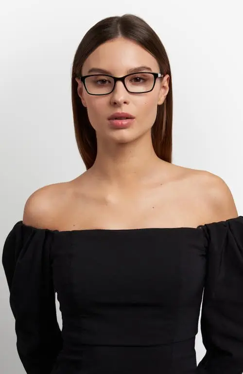 Kate Spade New York Jackeline Rectangular Eyeglasses - Black Green