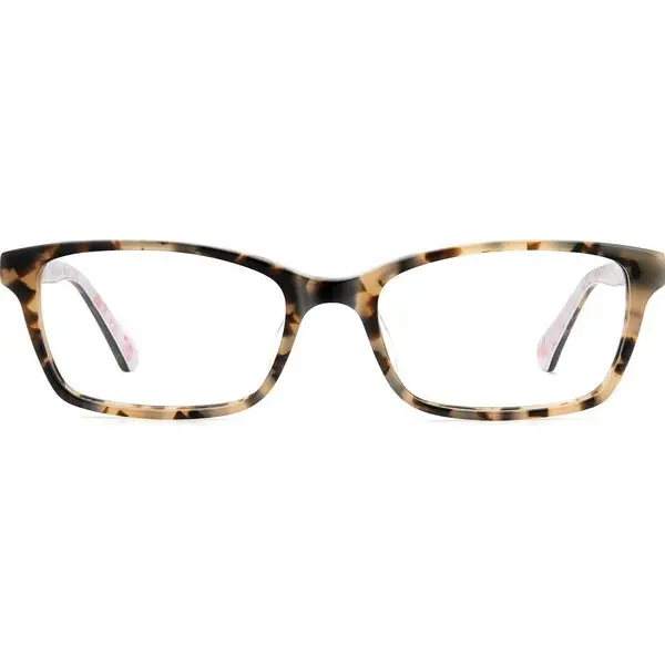 Kate Spade New York Jackeline Rectangular Eyeglasses - Havana Pattern