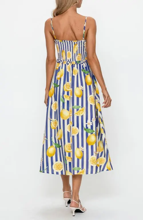 PS BY CUPSHE Smocked Sleeveless Midi Dress