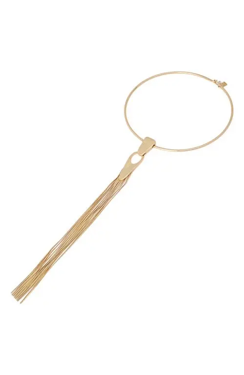 Robert Lee Morris Tone Fringe Collar Necklace
