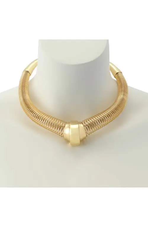 Robert Lee Morris Tone Coiled Collar Necklace