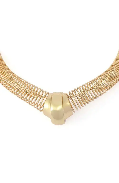 Robert Lee Morris Tone Coiled Collar Necklace