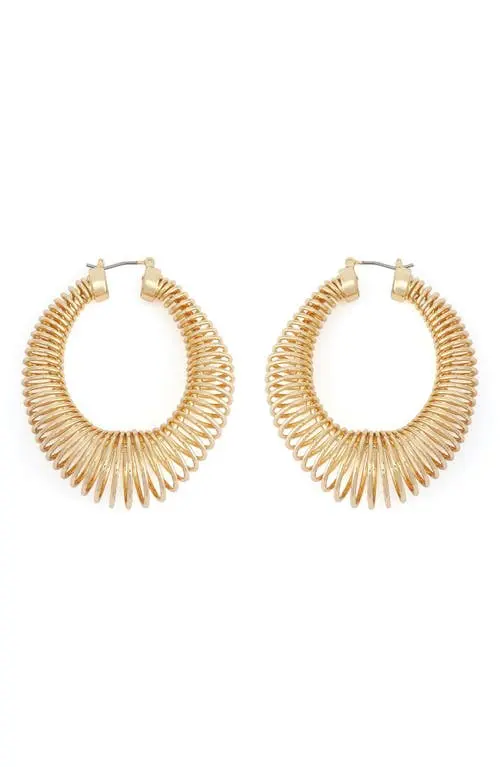 Robert Lee Morris Coiled Hoop Earrings