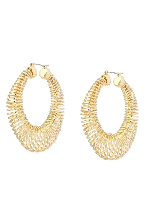 Robert Lee Morris Coiled Hoop Earrings