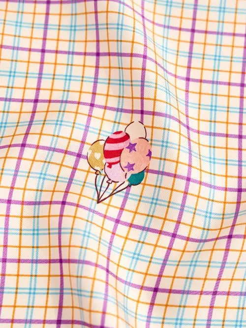 LOST PATTERN Pop Pony" Silk Bandana - Yellow