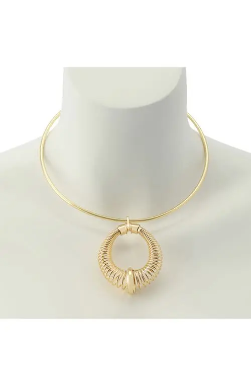 Robert Lee Morris Coiled Pendant Collar Necklace